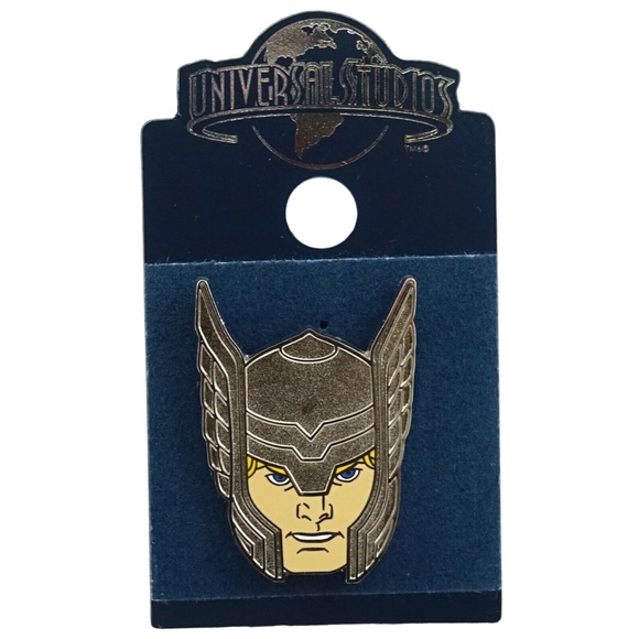Universal | Other | Universal Studios Marvel Thor Head Pin | Poshmark